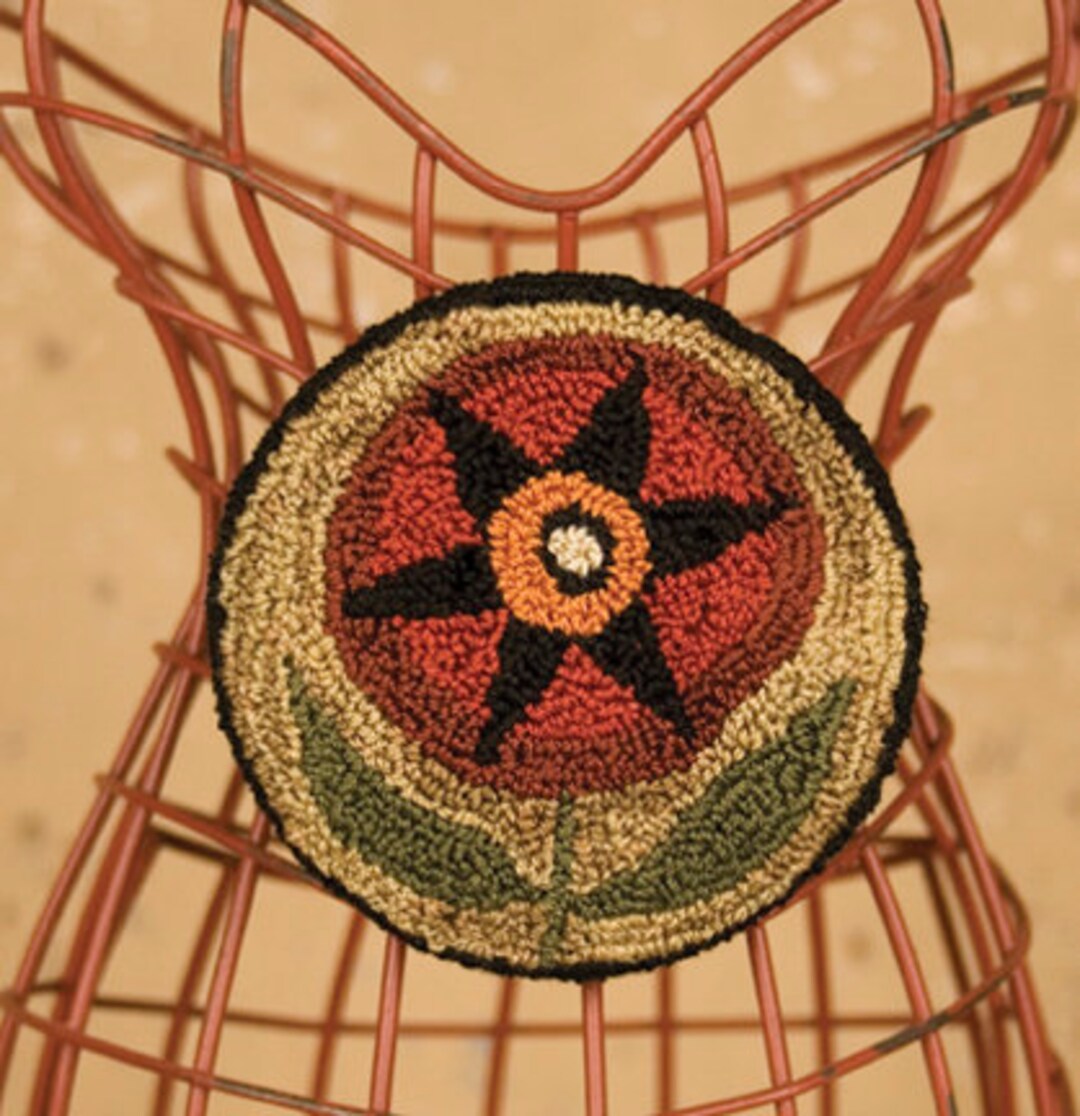 Threads That Bind #320 Primitive Blossom Punchneedle Pattern - Etsy