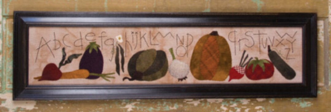 Alphabet Stew Wool Applique Pattern #206 - Etsy