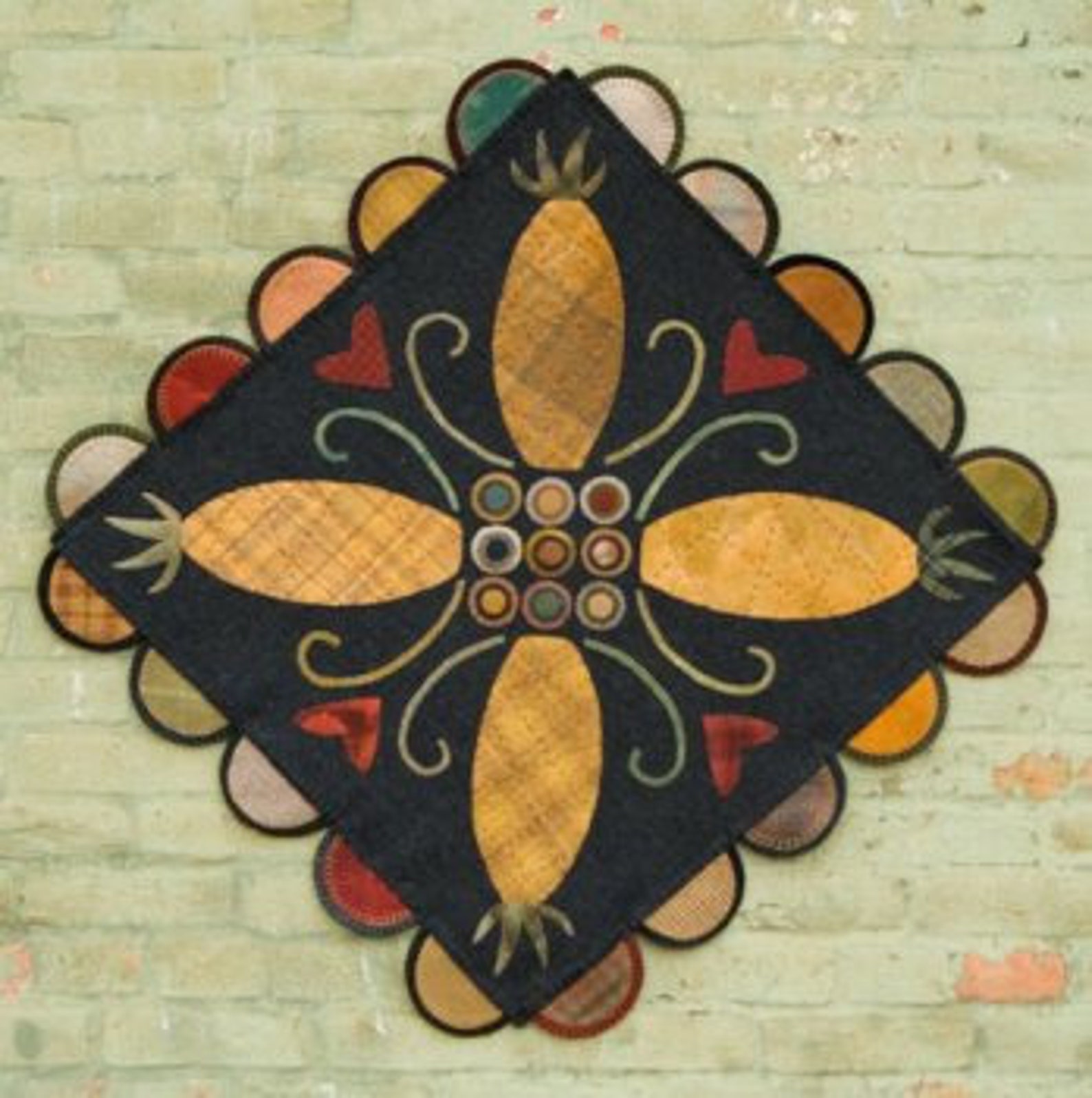 Threads That Bind #191 Pineapple Grove Punchneedle Pattern - Etsy