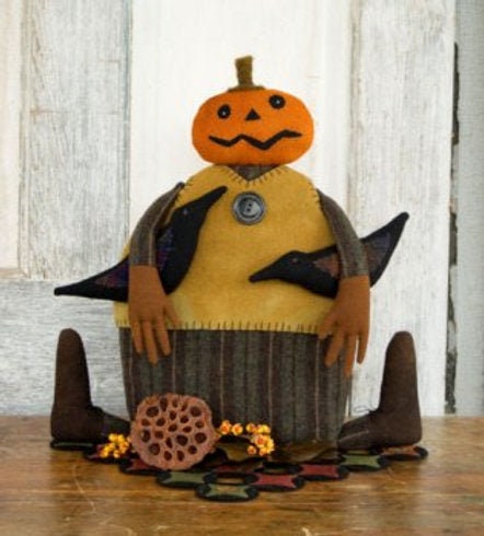 Crow Catcher Wool Applique Doll Pattern #192 - Etsy