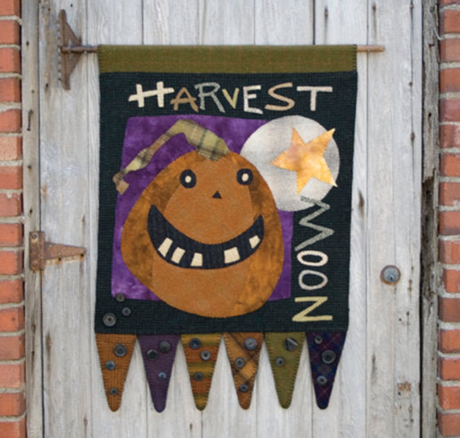Harvest Moon Wool Applique Pattern #202 - Etsy