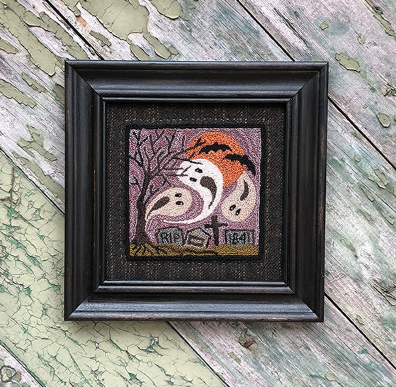 Threads That Bind #711 Spooktacular Night Punchneedle Pattern - Etsy