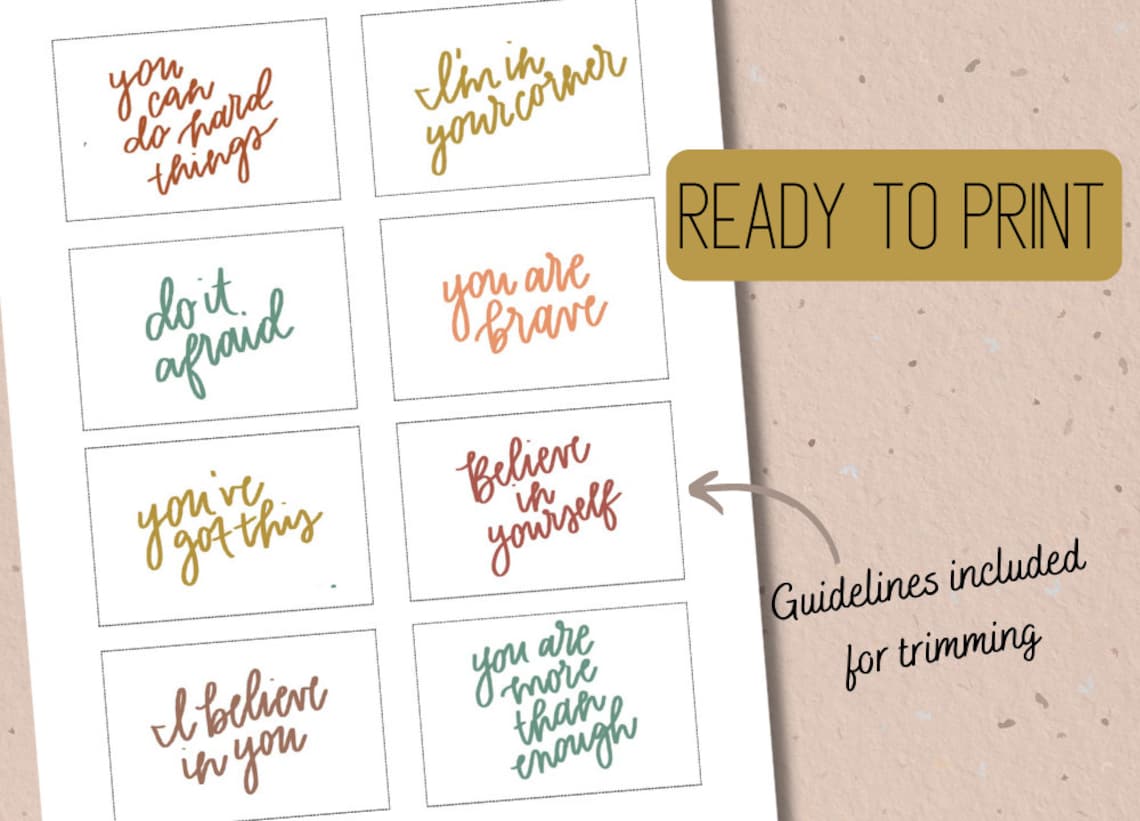 Encouraging Notes 8 Notes of Encouragement Printable Notes - Etsy