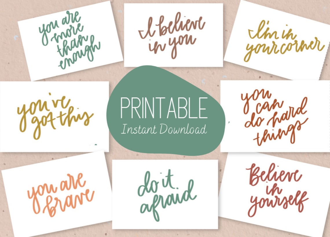 Encouraging Notes 8 Notes of Encouragement Printable Notes - Etsy