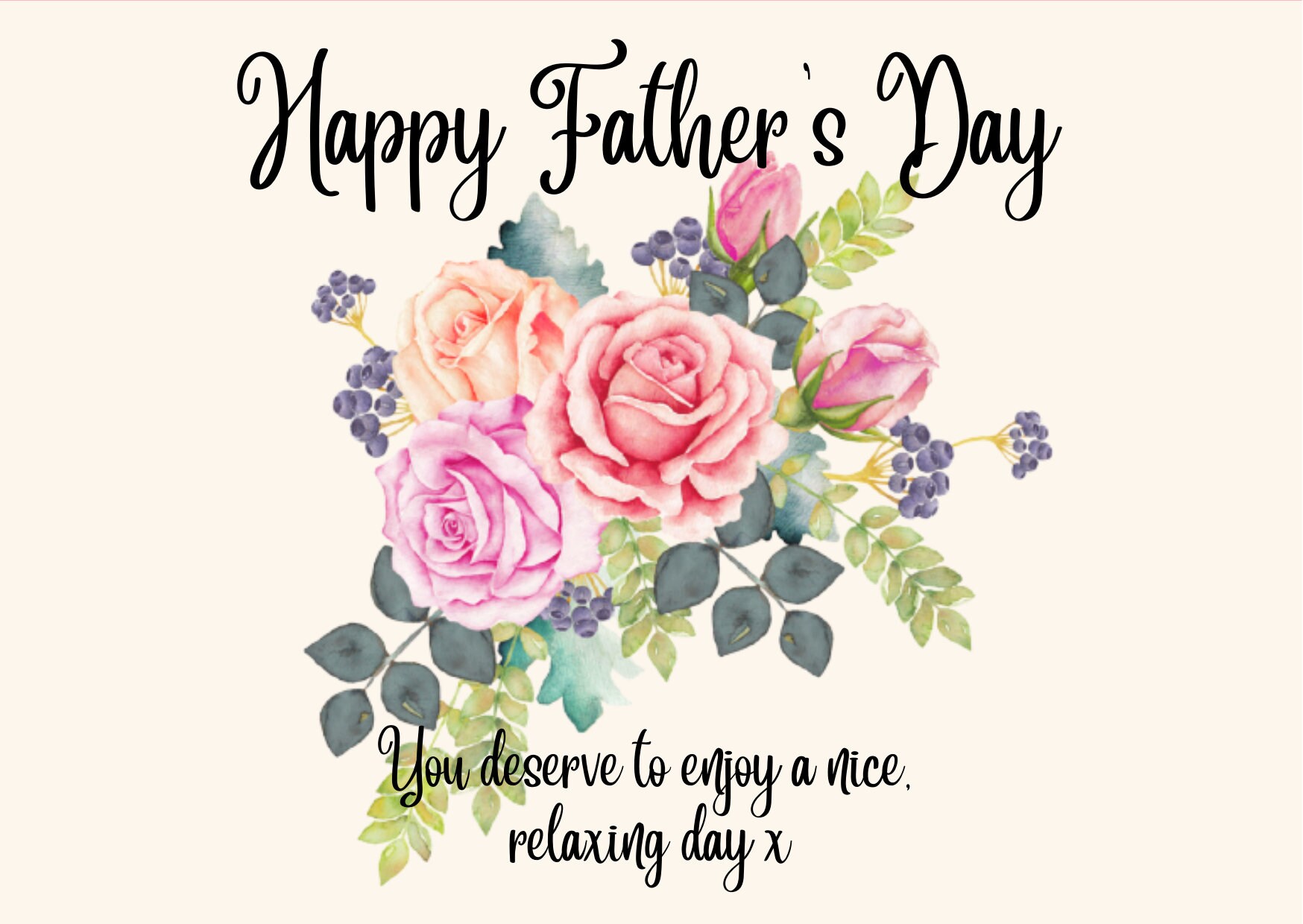 Feminine Father's Day Cards | Printable Downloads | Gifts | for Him ...