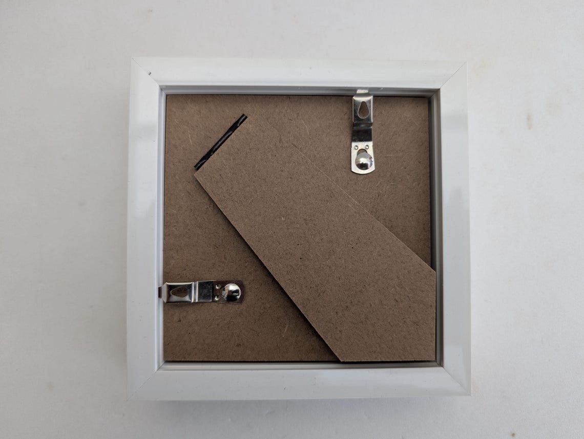 White 3d Box Photo Frame 4x4: Standing or Hanging Shadow Box - Etsy