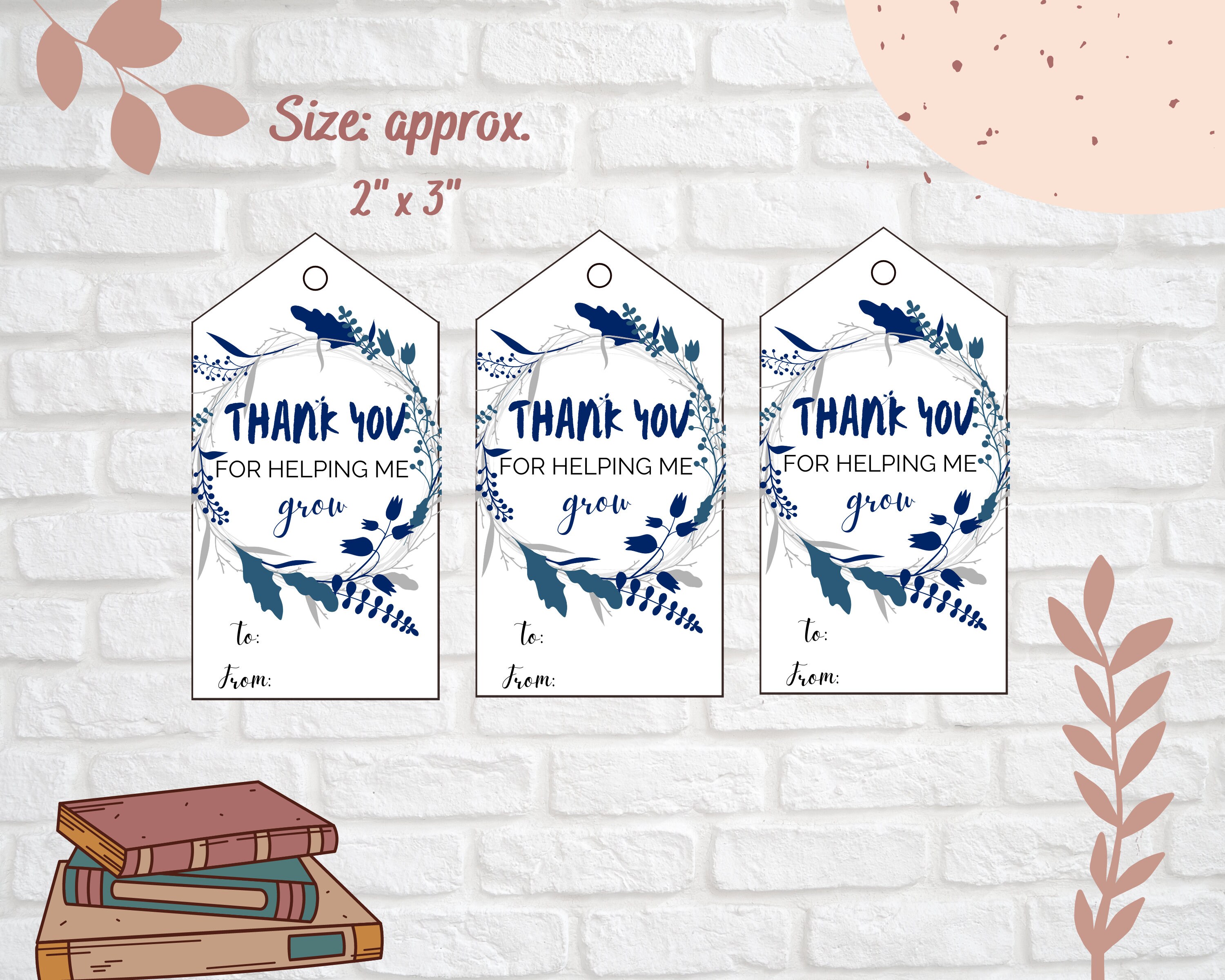 Printable Gift Tags for Teachers | Thank You Gift Tag | Teacher ...