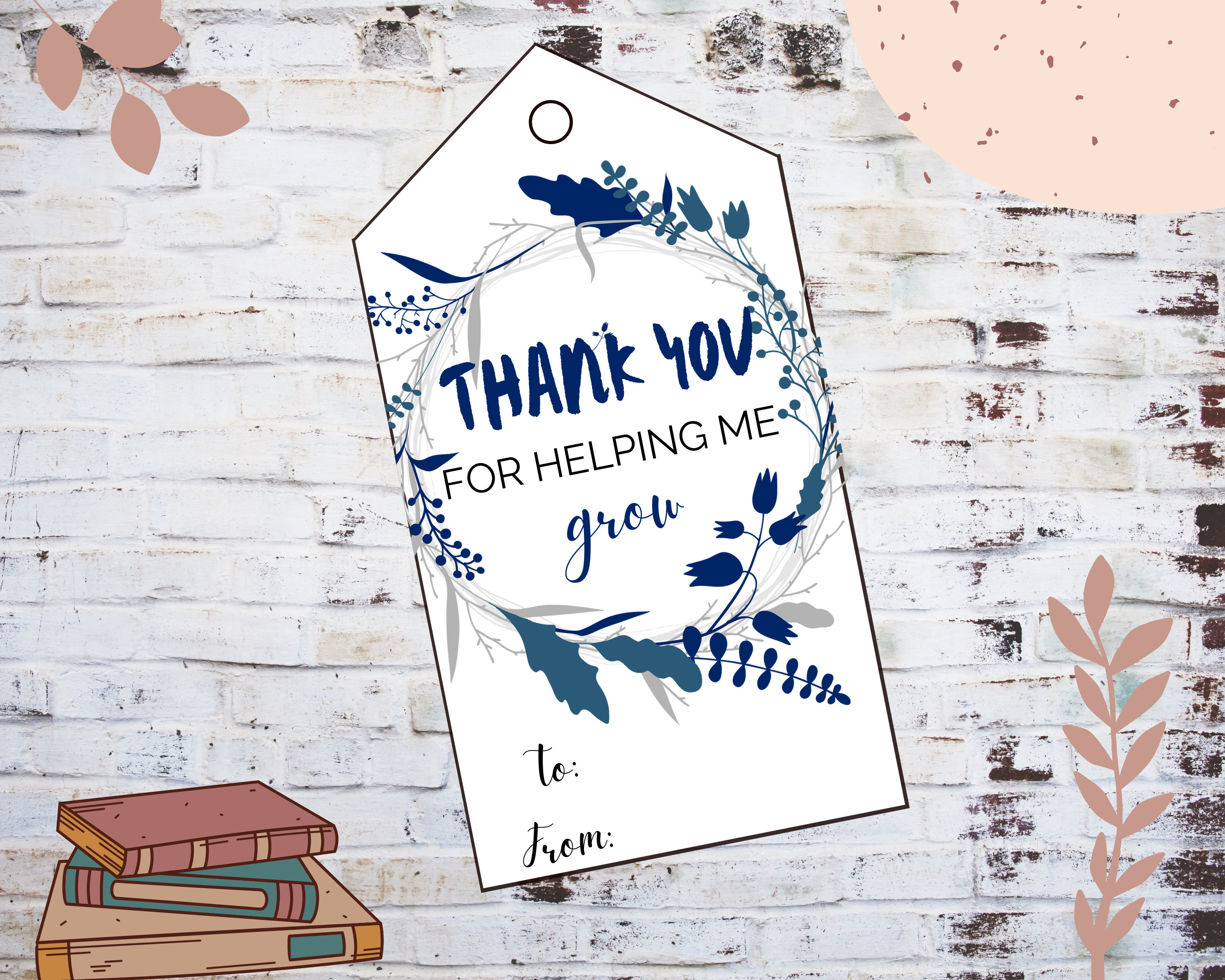 Printable Gift Tags for Teachers | Thank You Gift Tag | Teacher ...
