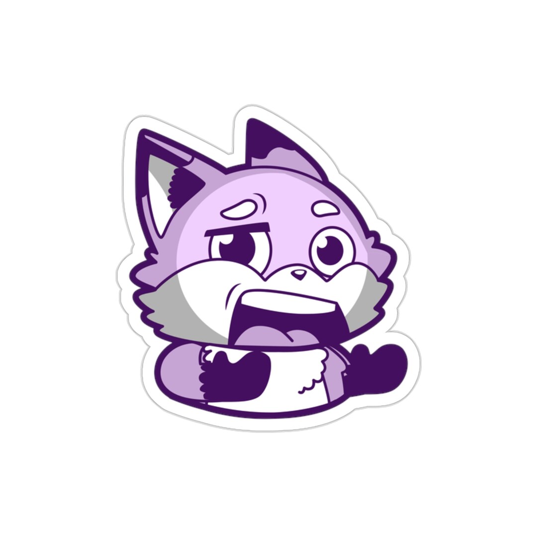 Confused Foxy Die-cut Sticker - Etsy
