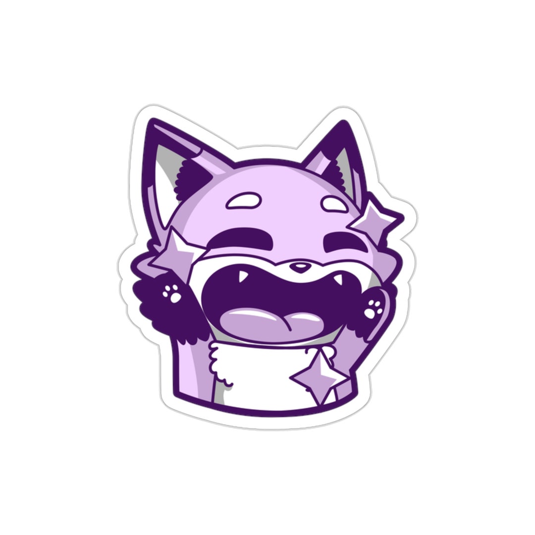 Excited Foxy Die-cut Sticker - Etsy