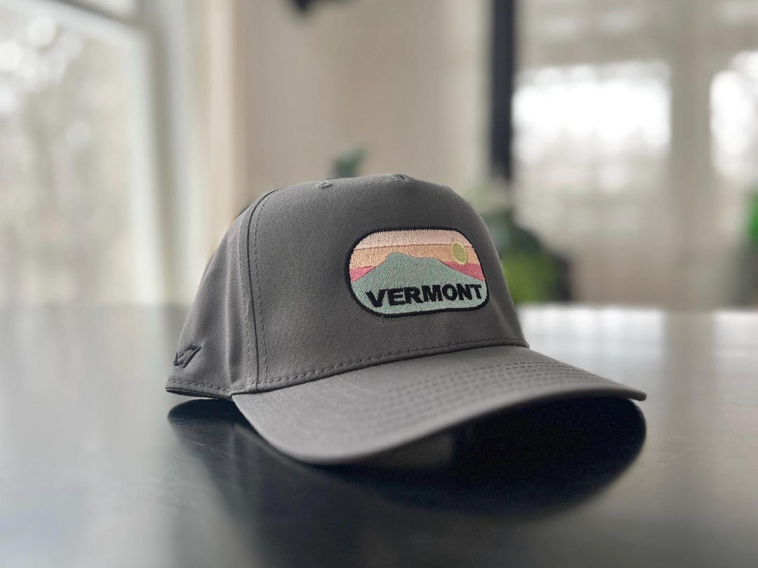Vermont Camels Hump Embroidered Baseball Cap. Mid Profile - Etsy
