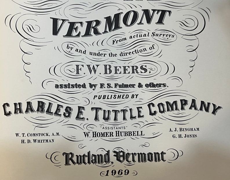 Norwich, Gaysville, Barnard, Pomfret, Stockbridge, Vermont Vintage Map ...