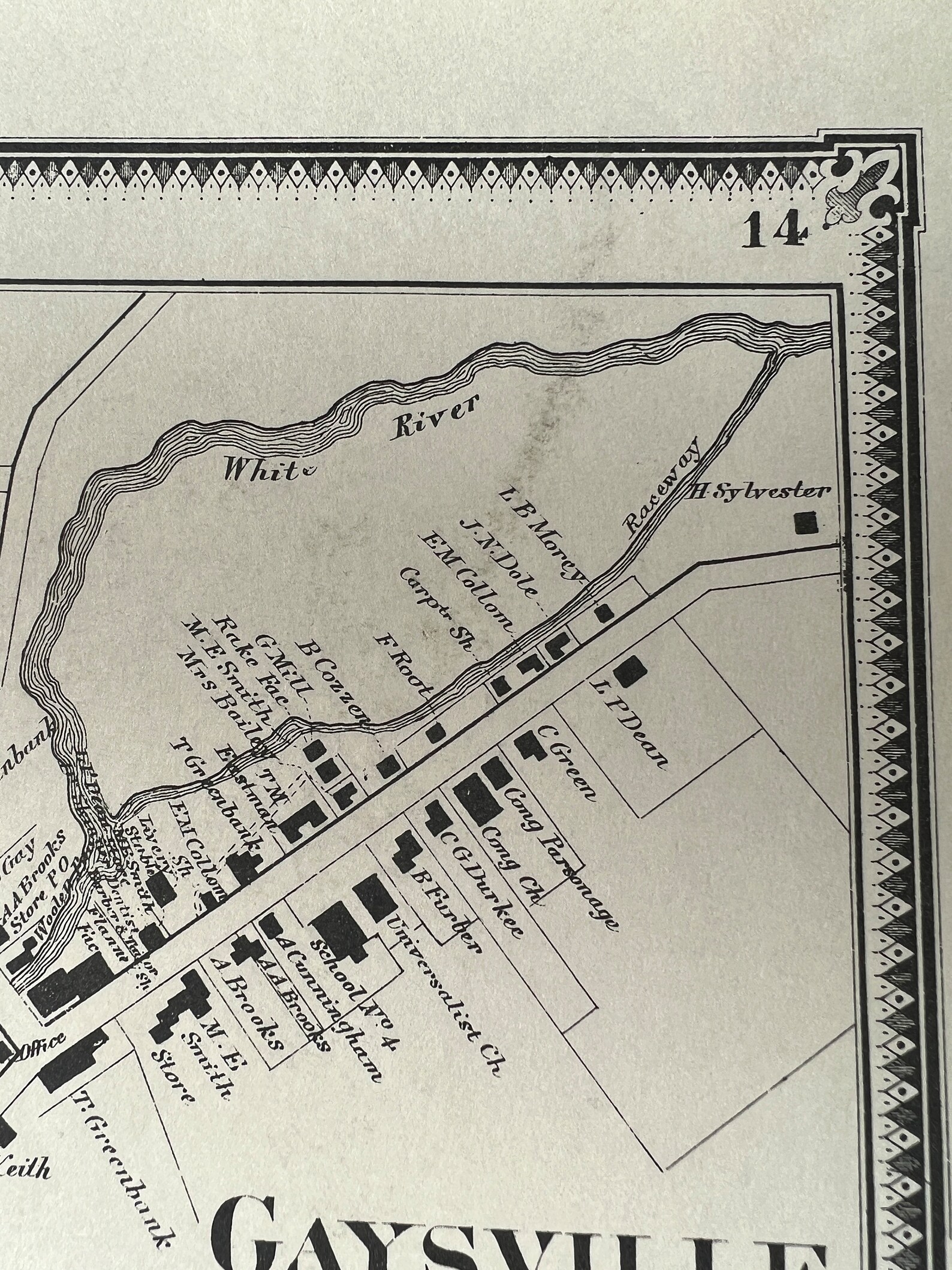 Norwich, Gaysville, Barnard, Pomfret, Stockbridge, Vermont Vintage Map ...