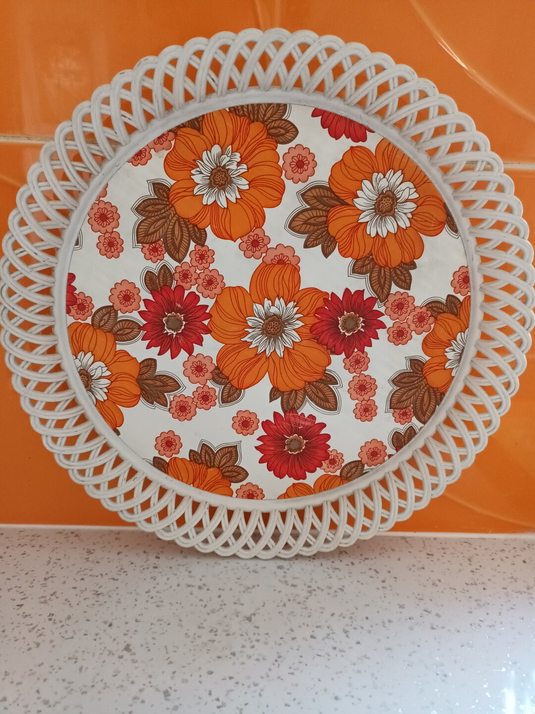 Dialene Vintage Tray Flower - Etsy