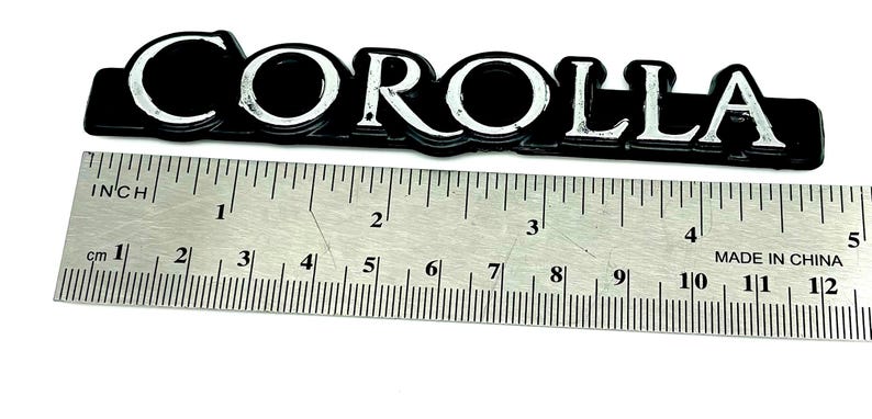 Toyota Corolla 1975 to 1987 Emblem Set of 5 Piece Handmade - Etsy