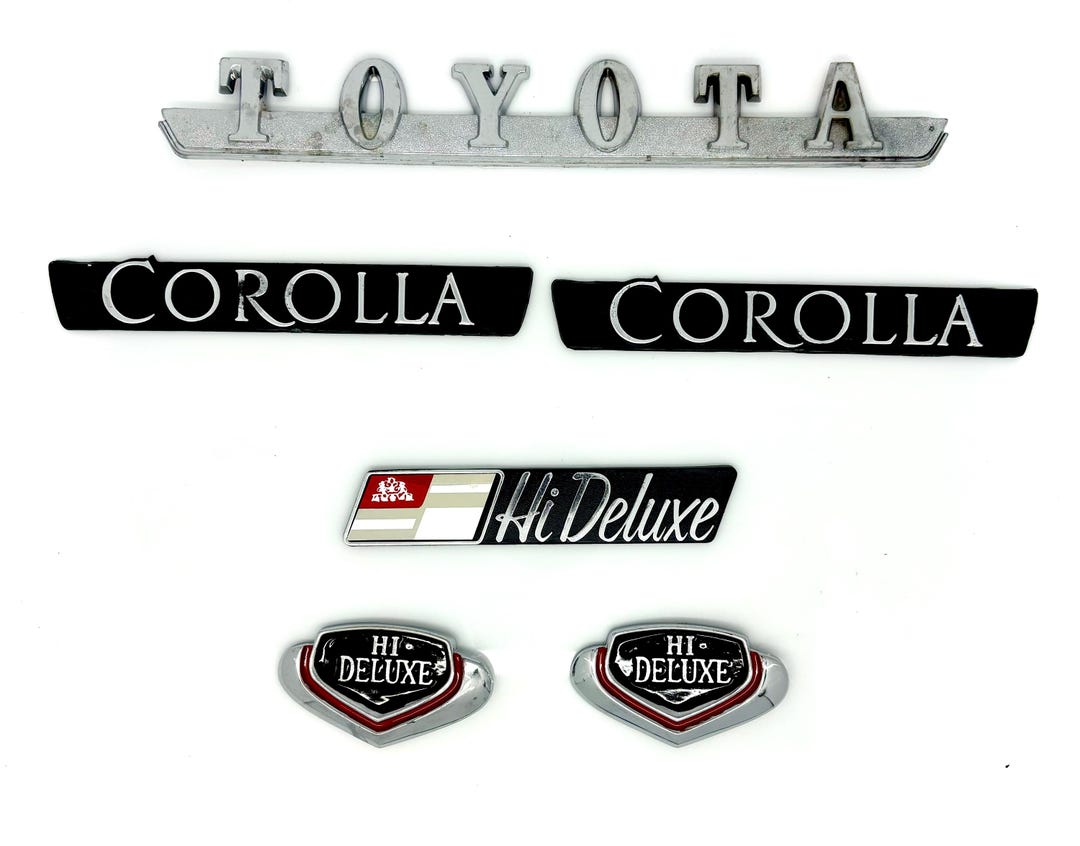 Corolla Te21 / KE20 1971-72-73-74 Emblem Set of 6 Piece Handmade - Etsy