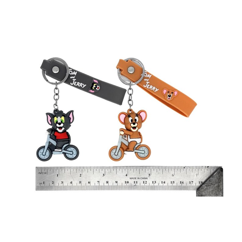 Handmade Tom and Jerry Keychain: Cartoon Character Key Holder - Etsy