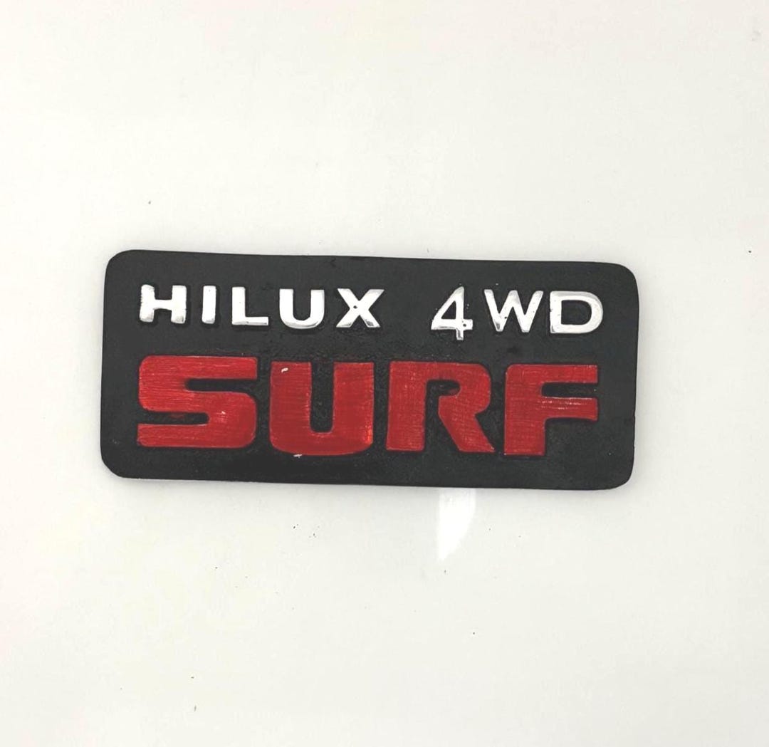 Hilux Surf 4WD Vintage Badge Emblem Handmade Die-cast in Metal - Etsy