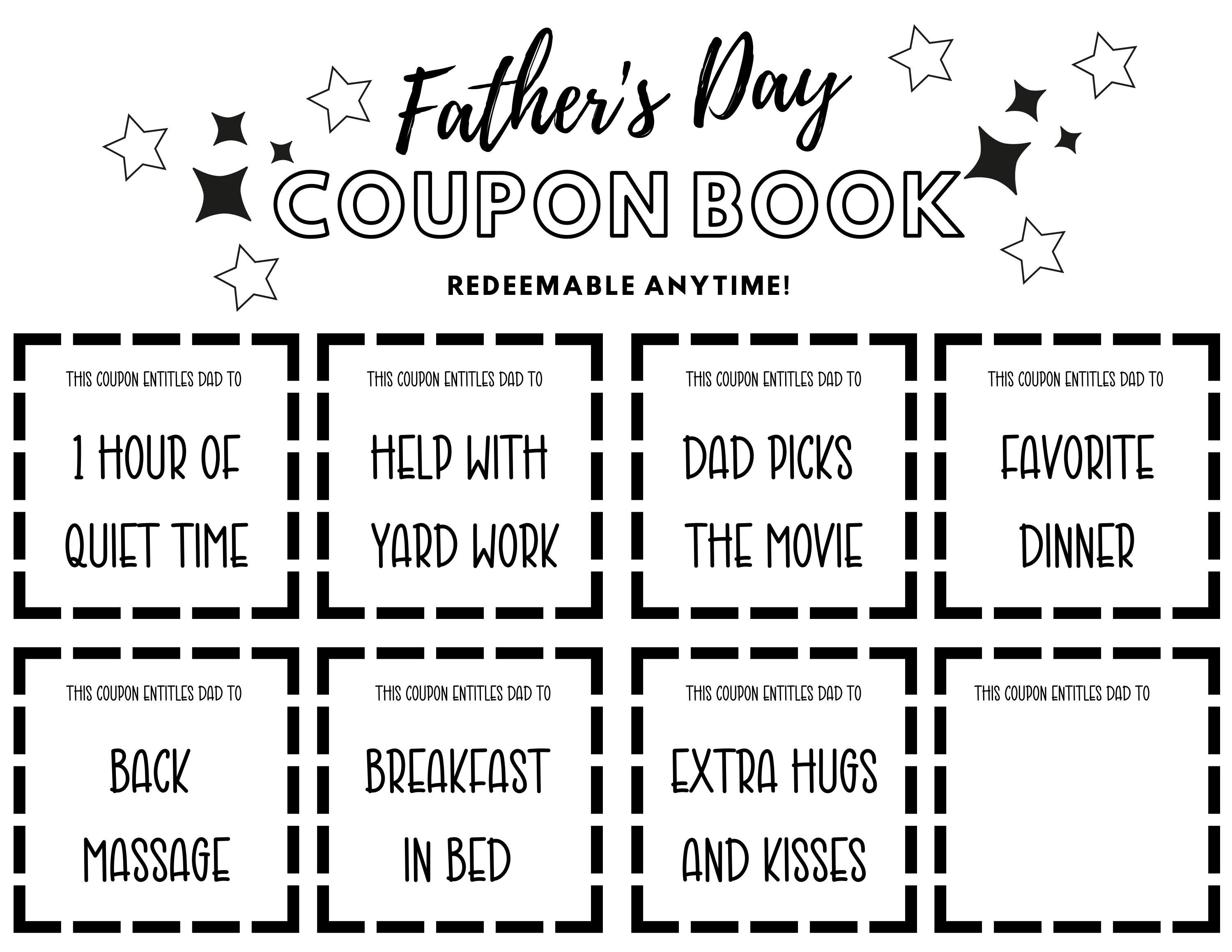 Father's Day Card, Printable Card, All About Dad, Personalized Father's ...