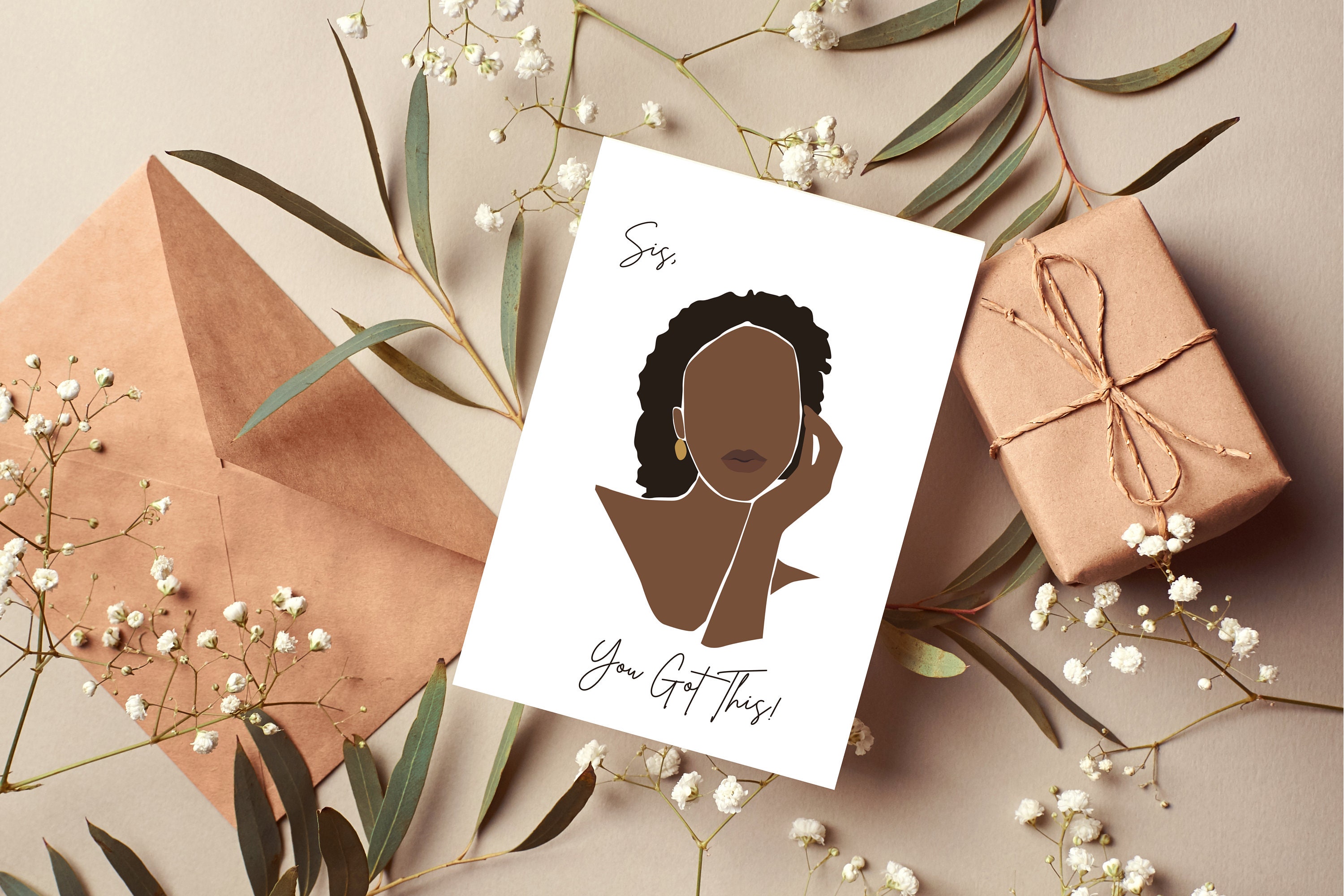 Black Greeting Card, Printable Card, Black Woman Encouragement, Last ...