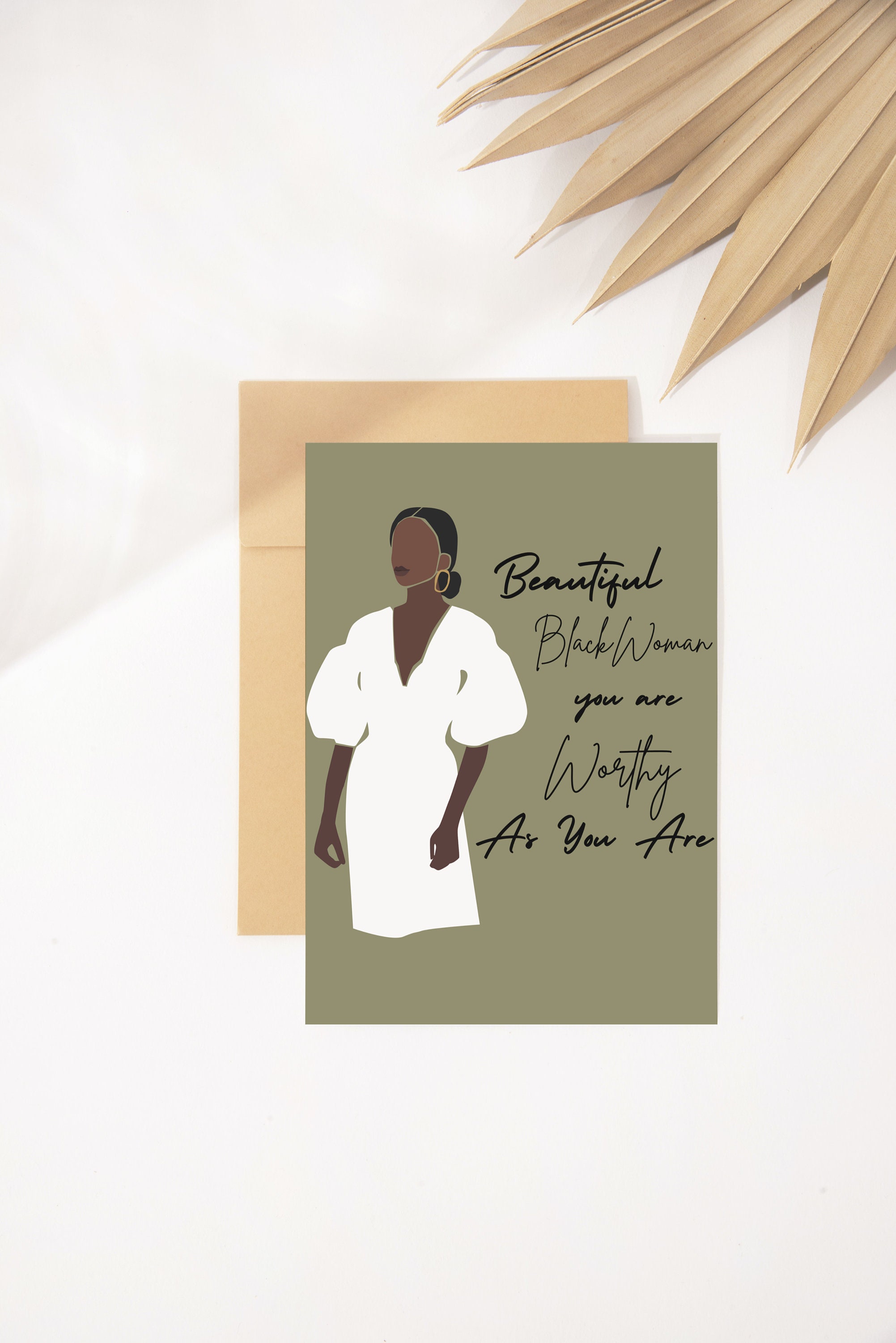 Black Greeting Card, Printable Card, Black Friends, Black Woman, You ...