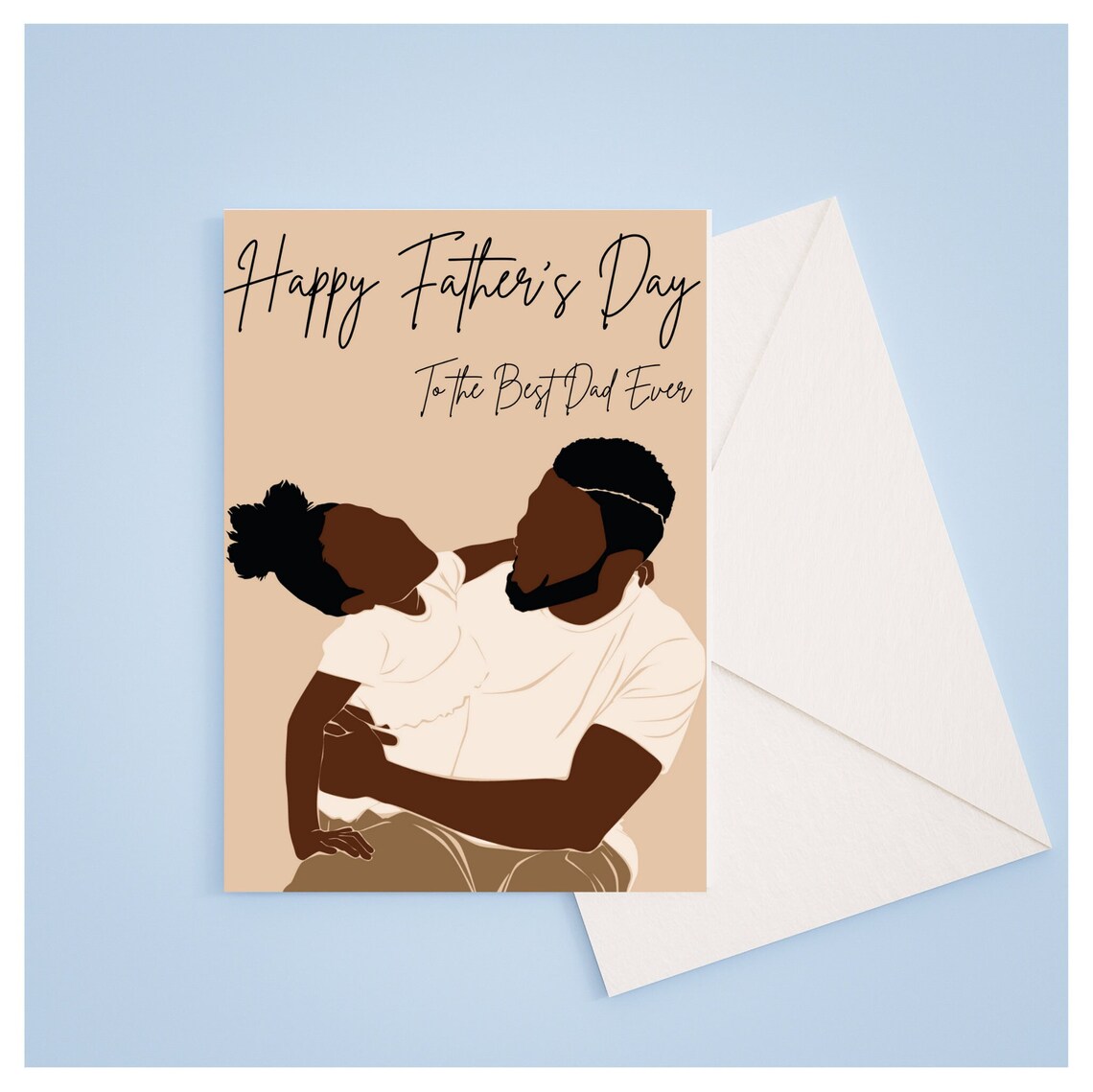 Black Father's Day Card, Printable Father's Day Card, African American ...