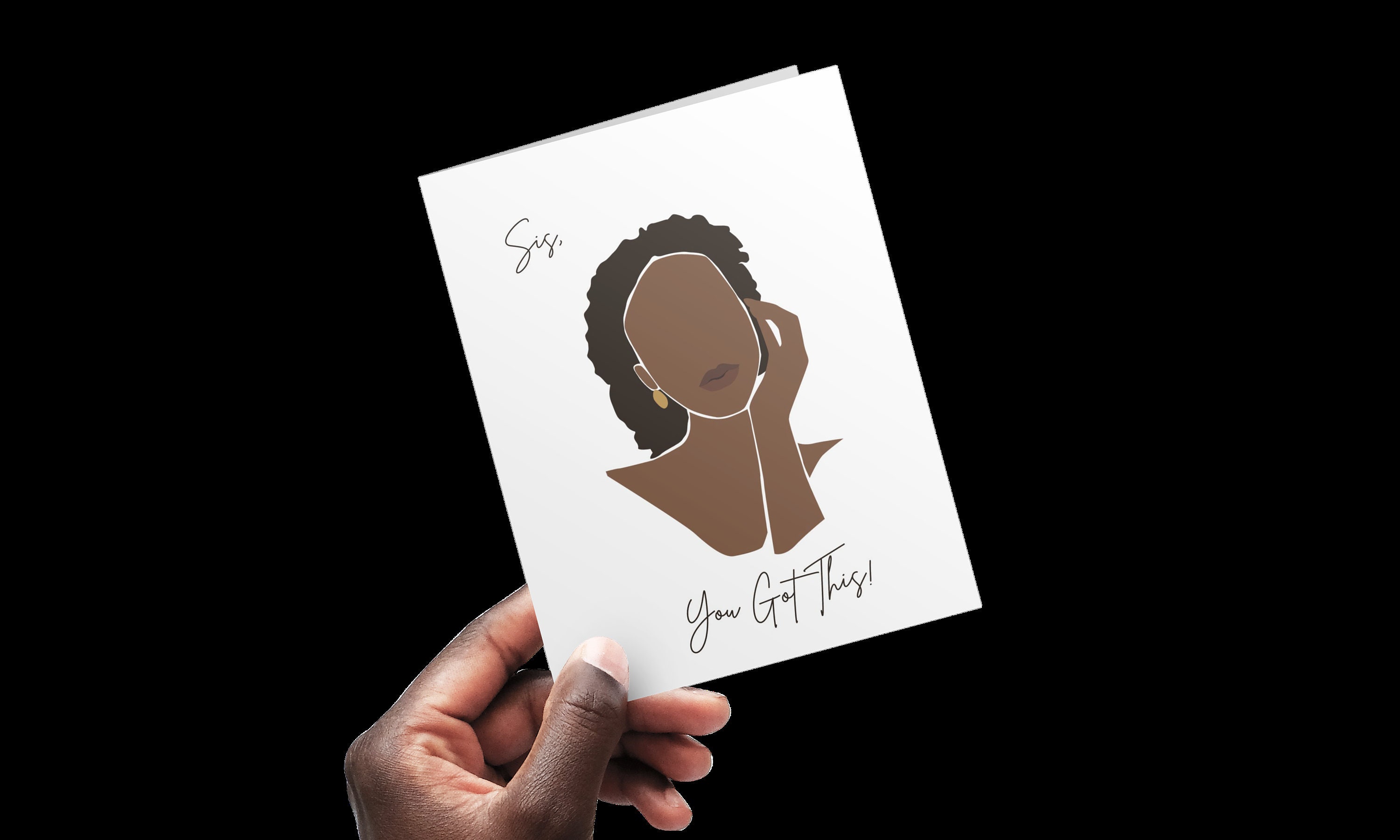 Black Greeting Card, Printable Card, Black Woman Encouragement, Last ...
