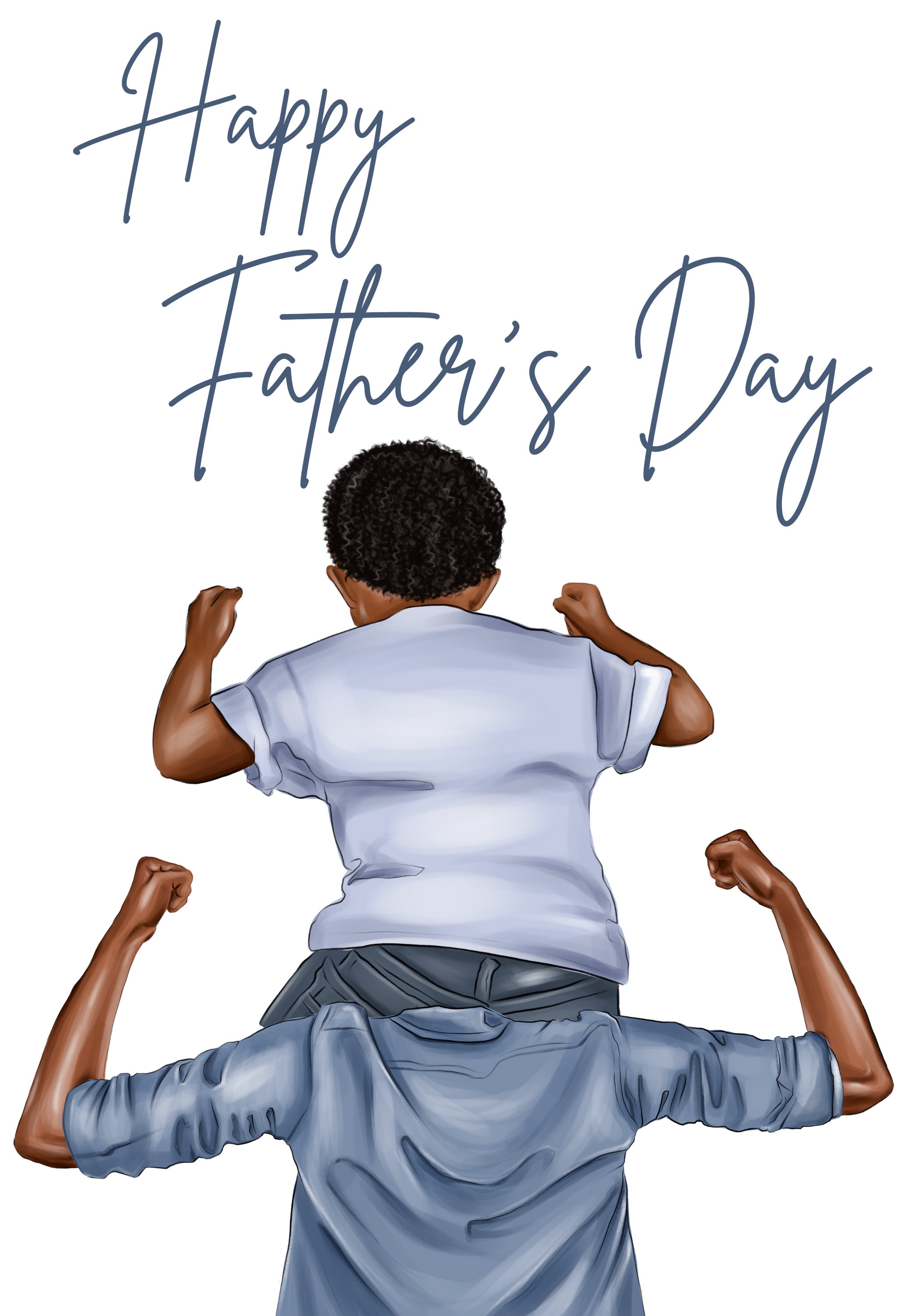 Black Father's Day Card, Printable Card, Black Fathers Matter, African ...