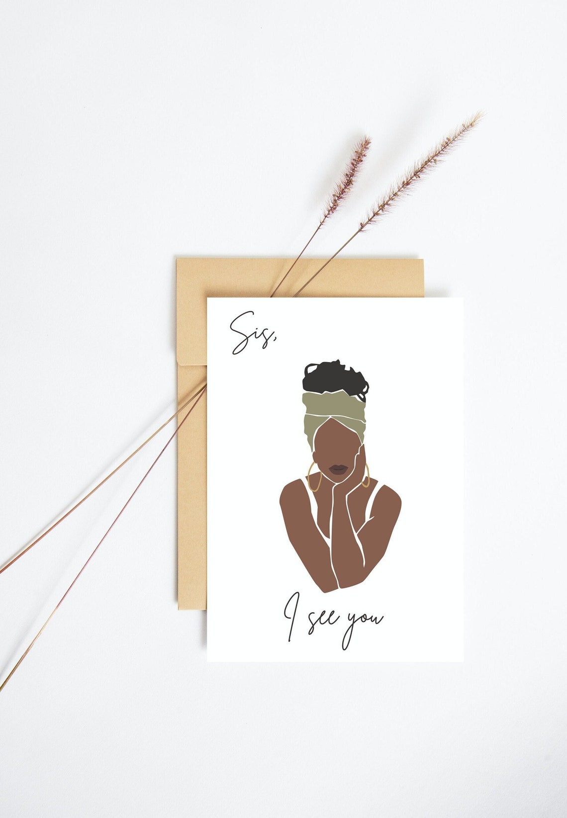 Black Greeting Card, Printable Card, Black Friends, Black Woman, Last ...