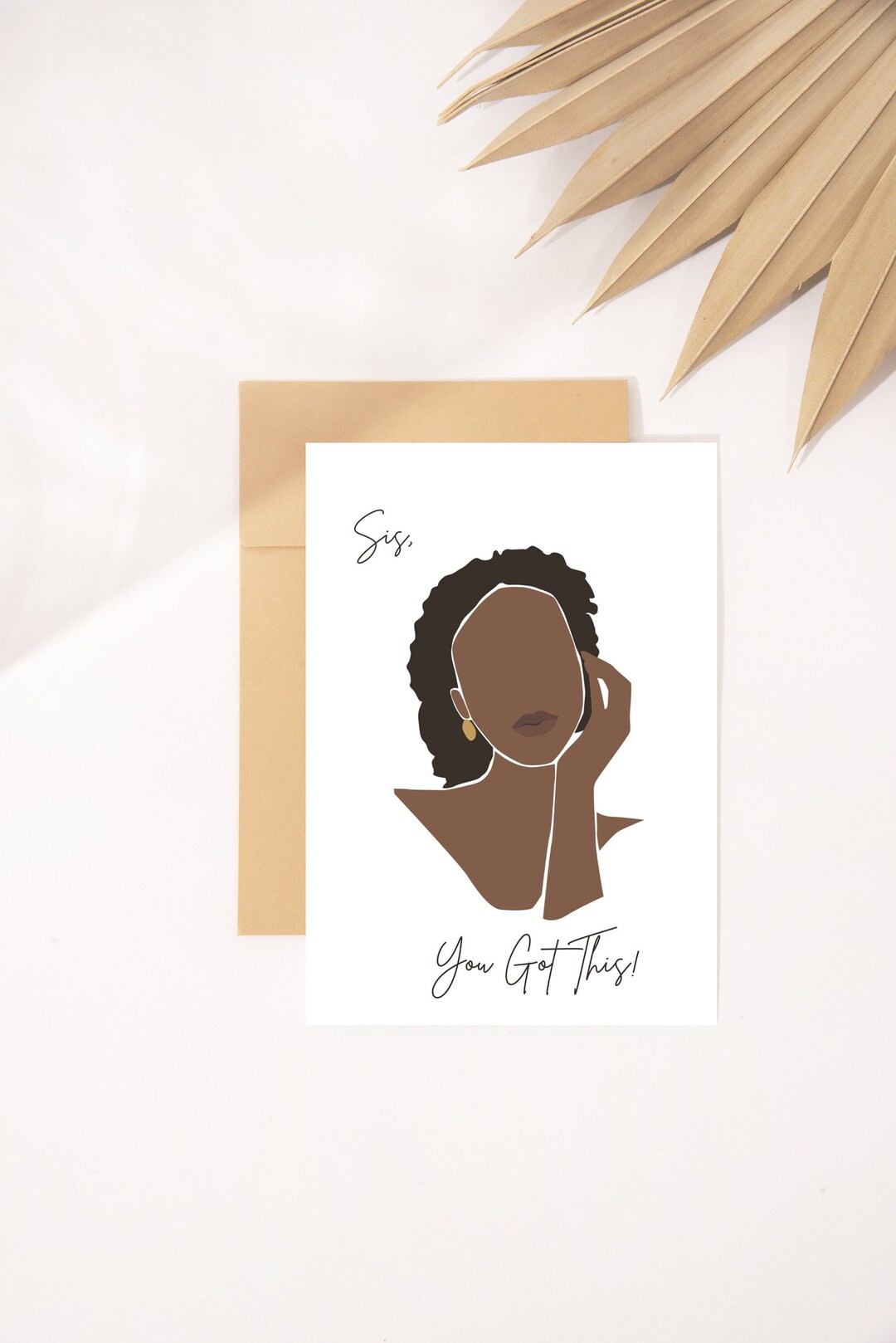 Black Greeting Card, Printable Card, Black Woman Encouragement, Last ...
