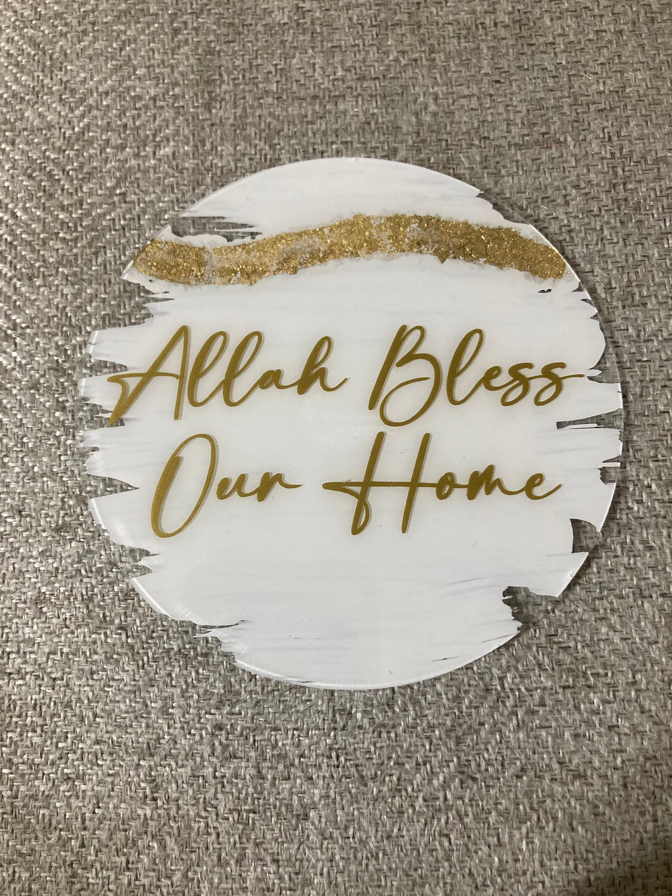 Allah Bless This Home Acrylic Magnet Islamic Magnet Islamic Magnet ...