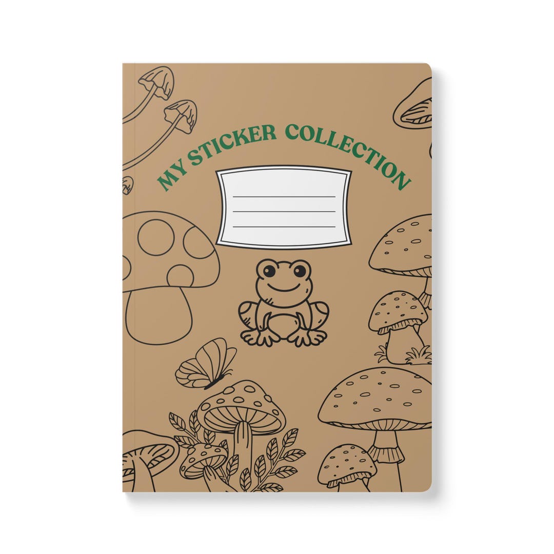 STICKER BOOK Frog Nature Sticker Book Softcover Journal With Inside ...