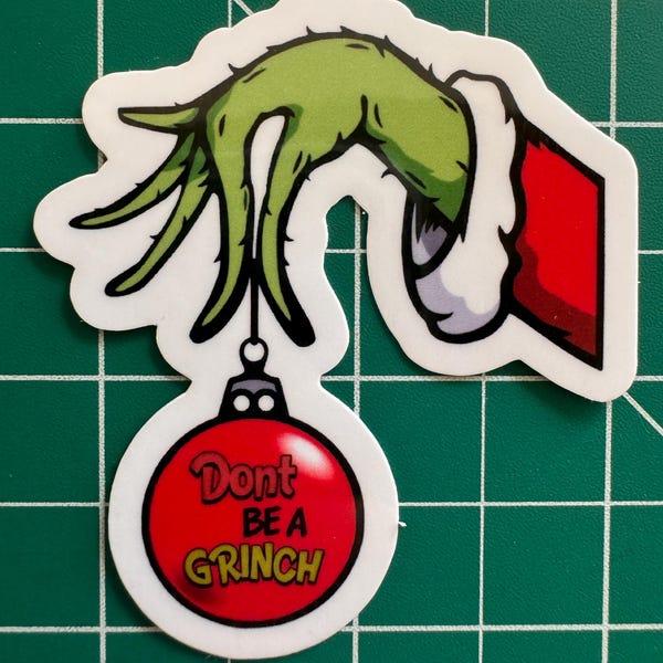 The Grinch Stickers - Etsy