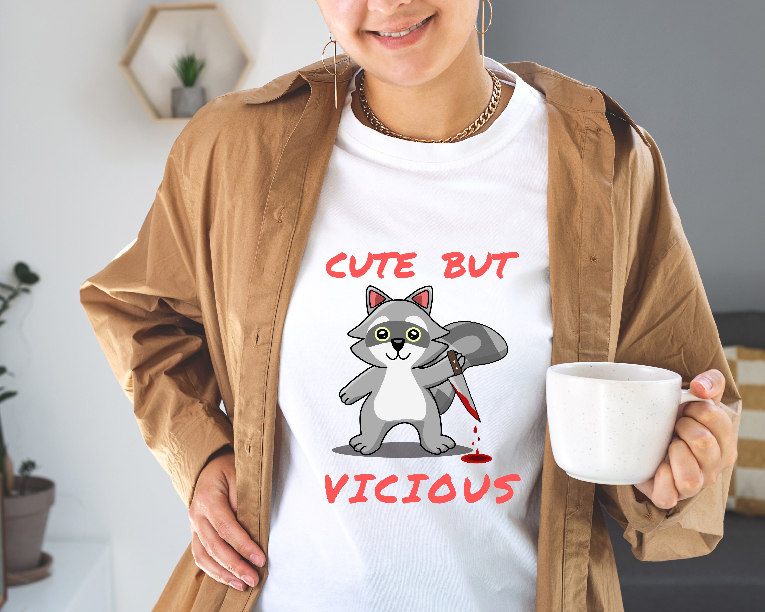 Cute but Vicious Racoon SVG & PNG Digital Download - Etsy