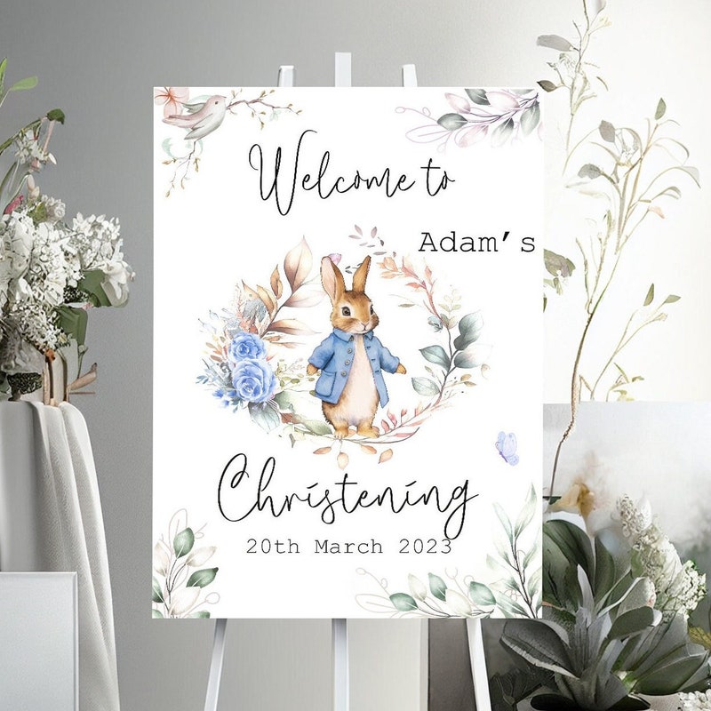 Christening Welcome Sign - Etsy