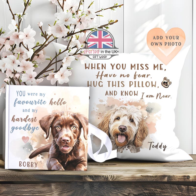 Dog Memorial Custom Book - Etsy UK