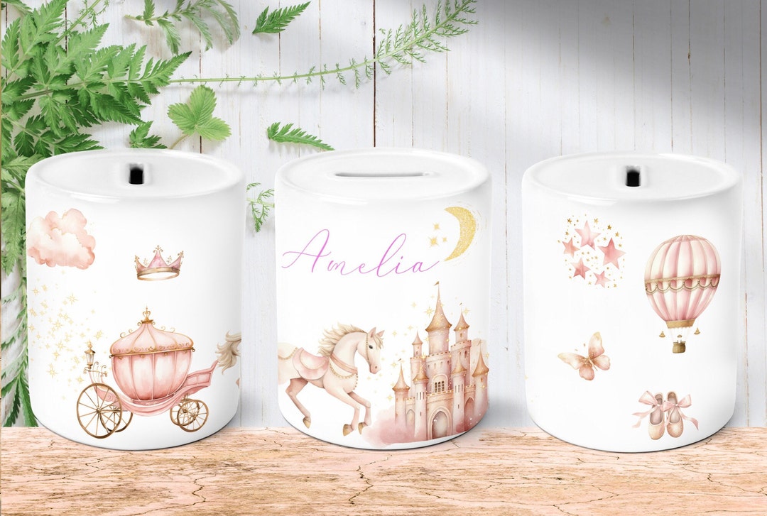 Personalised Fairy Tale Money Boxes, Girl Tip Jar, Birthday Gift Gift ...