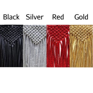 Arina Fringe Macrame Top With Chain Details, Adjustable Festival, Party ...