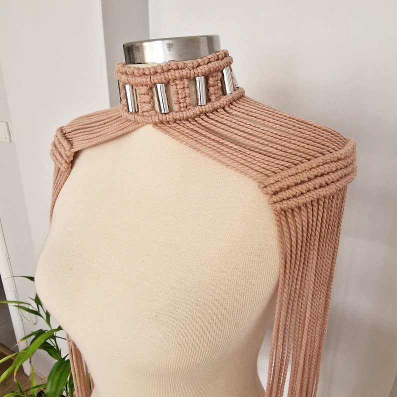 Themis Macrame Shoulder Accessories, Shoulder Piece Tassel Shoulder ...