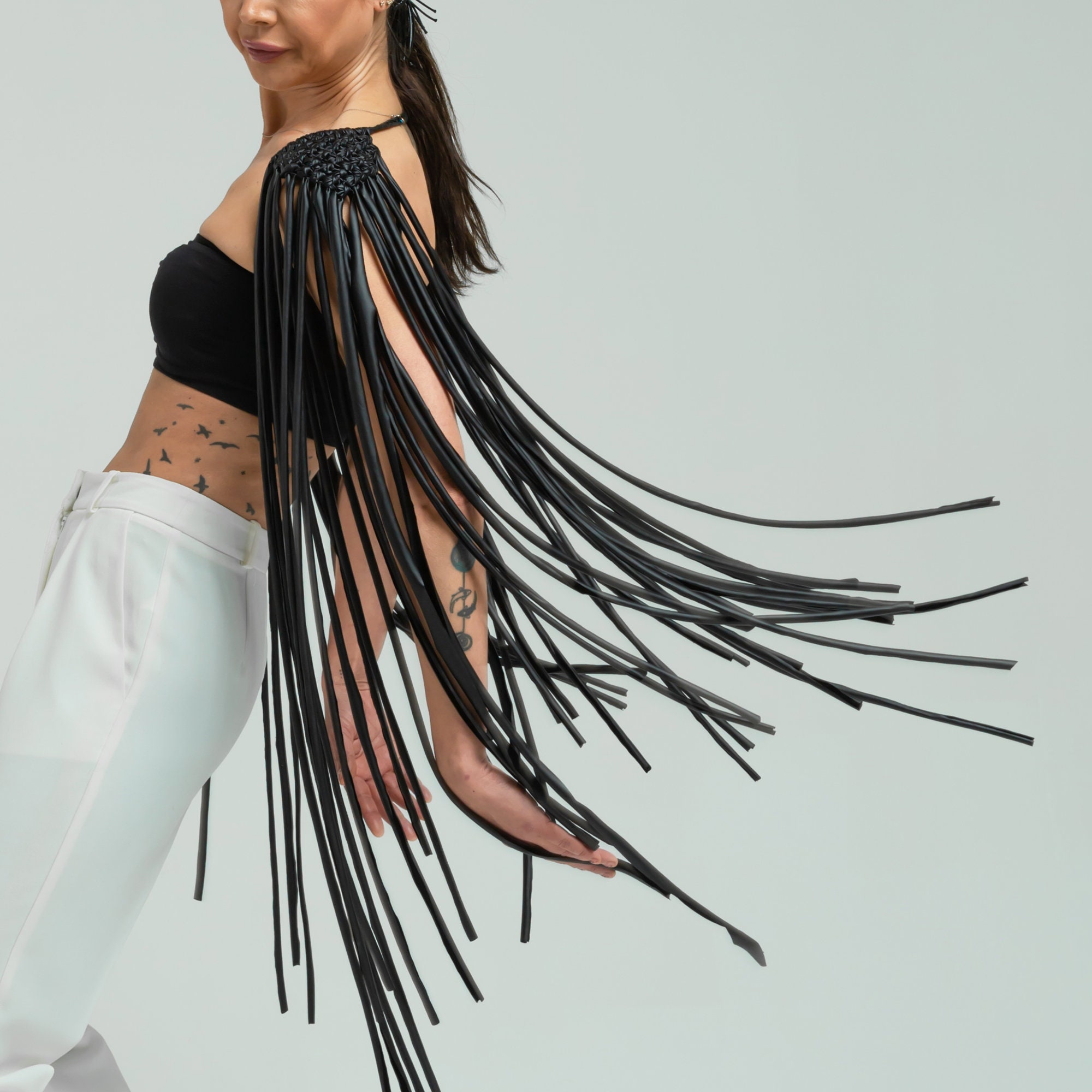 Hera Macrame Shoulder Accessories, Shoulder Piece Tassel Shoulder ...