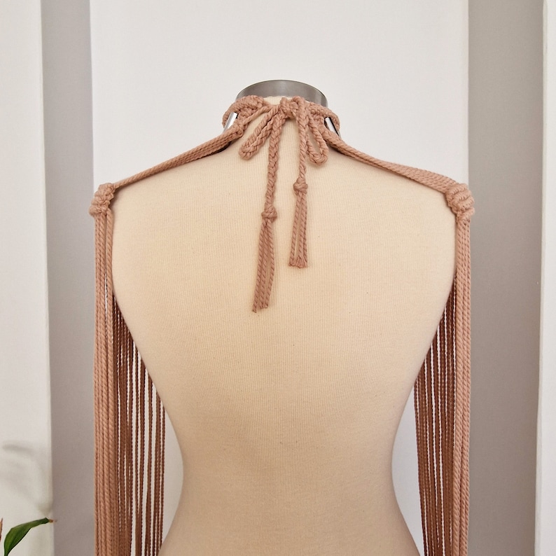 Themis Macrame Shoulder Accessories, Shoulder Piece Tassel Shoulder ...
