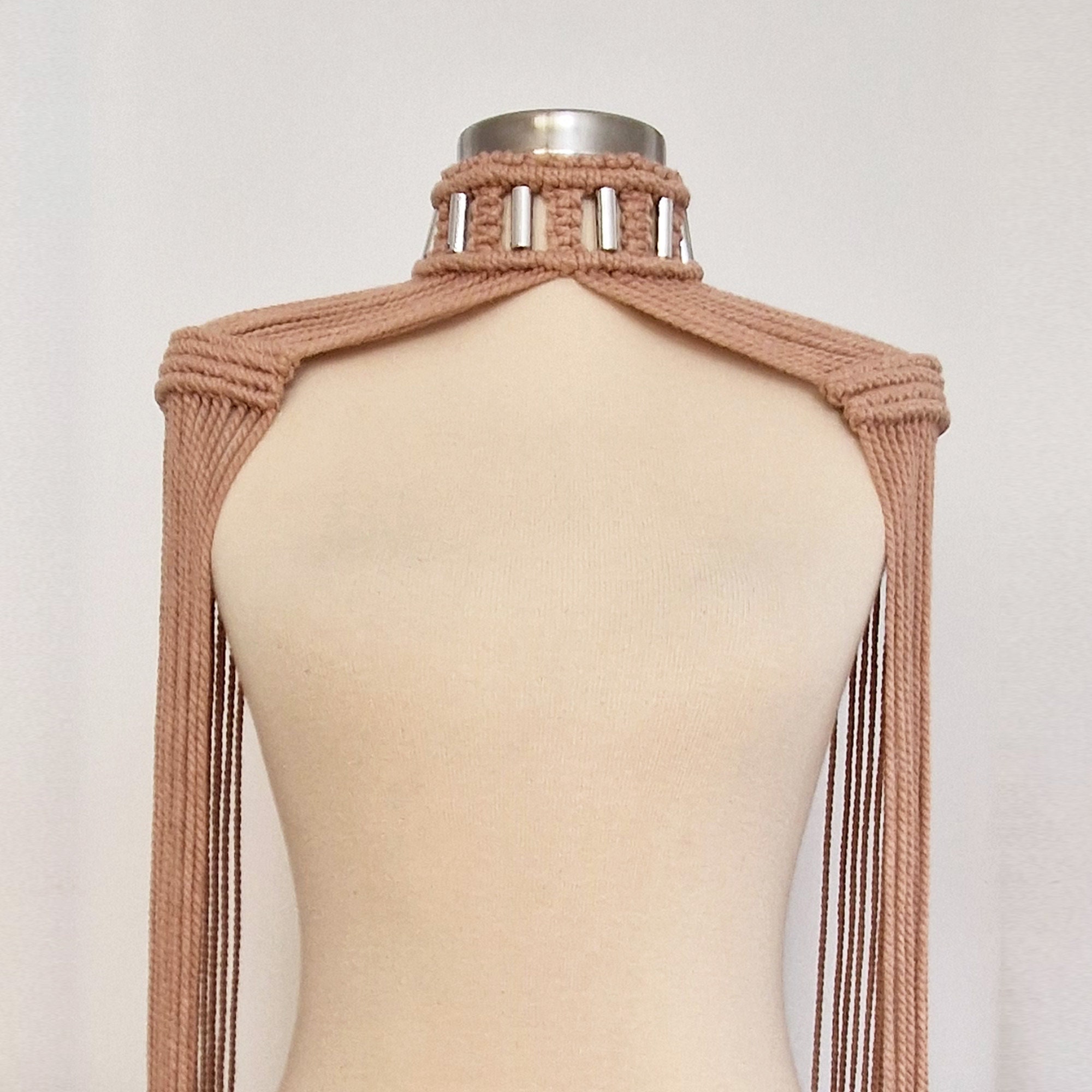 Themis Macrame Shoulder Accessories Shoulder Piece Tassel - Etsy