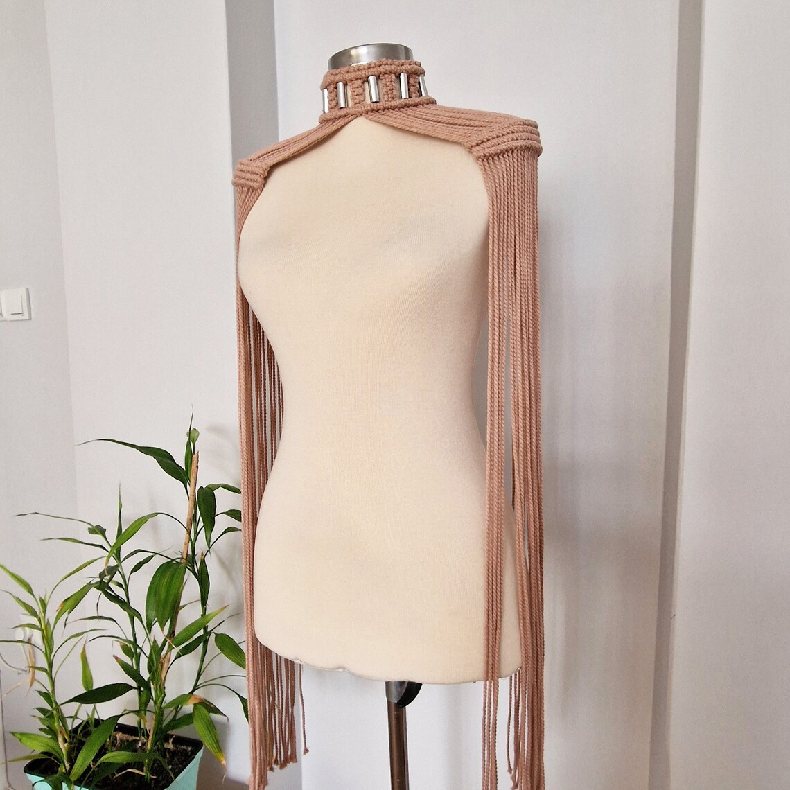 Themis Macrame Shoulder Accessories, Shoulder Piece Tassel Shoulder ...