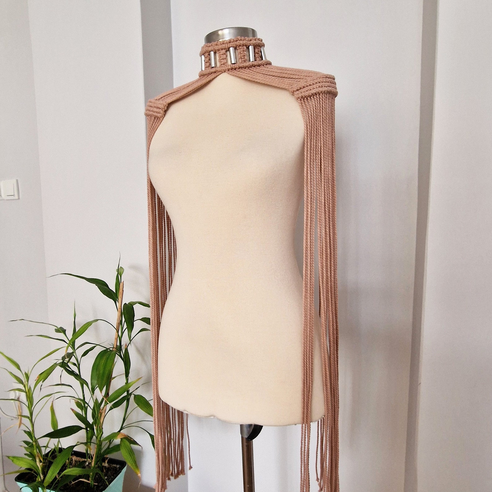 Themis Macrame Shoulder Accessories, Shoulder Piece Tassel Shoulder ...