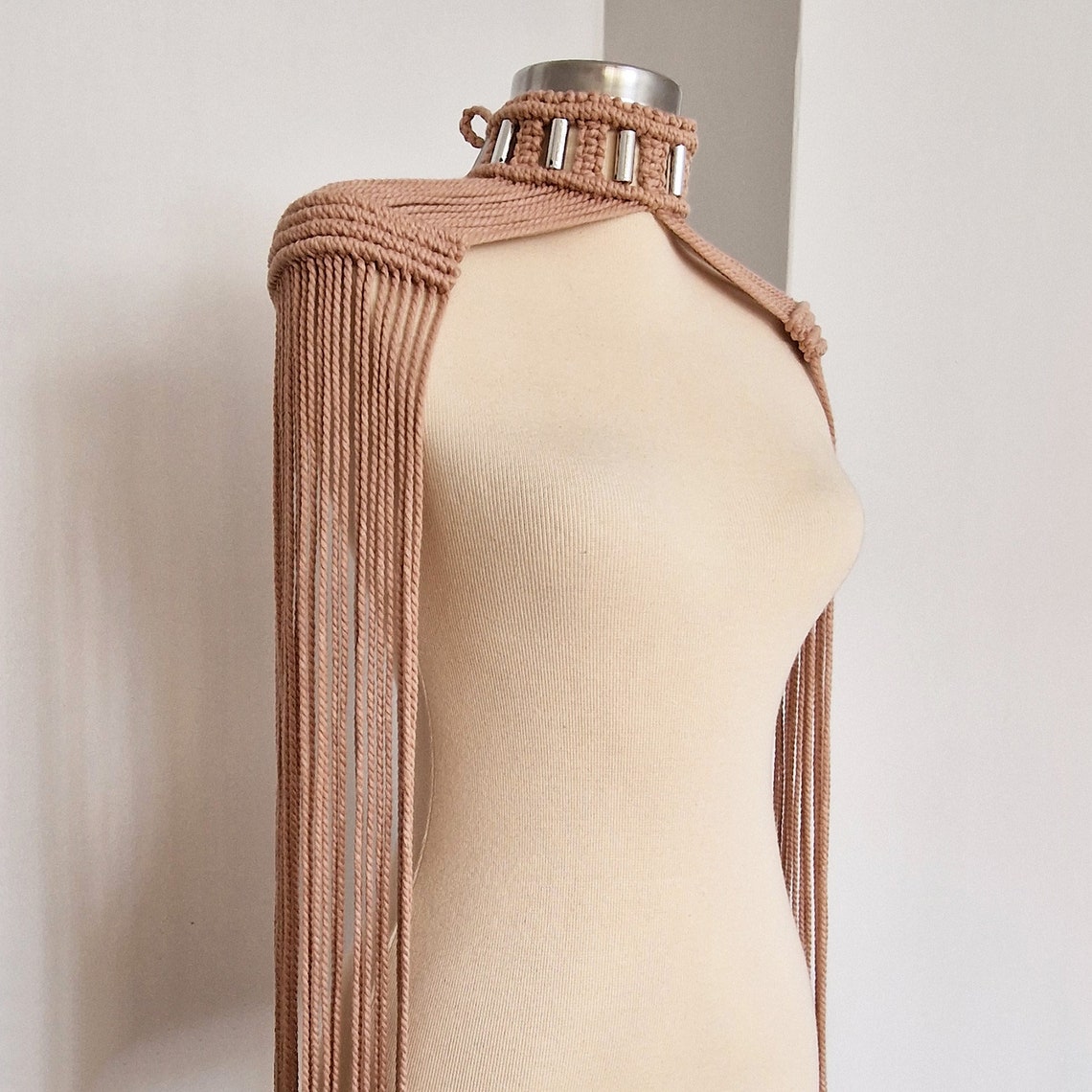 Themis Macrame Shoulder Accessories Shoulder Piece Tassel - Etsy