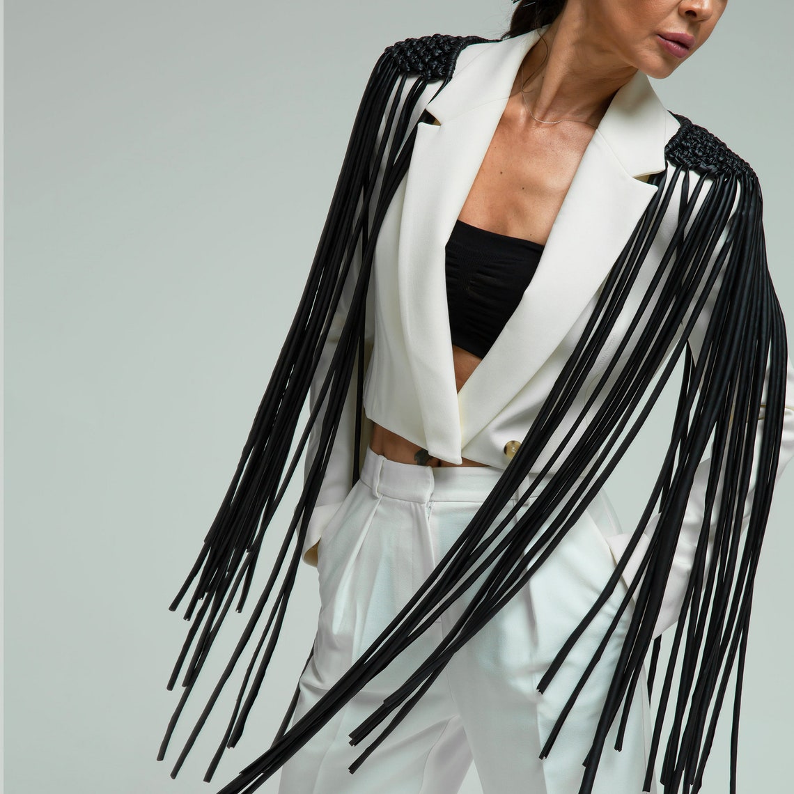 Hera Macrame Shoulder Accessories, Shoulder Piece Tassel Shoulder ...