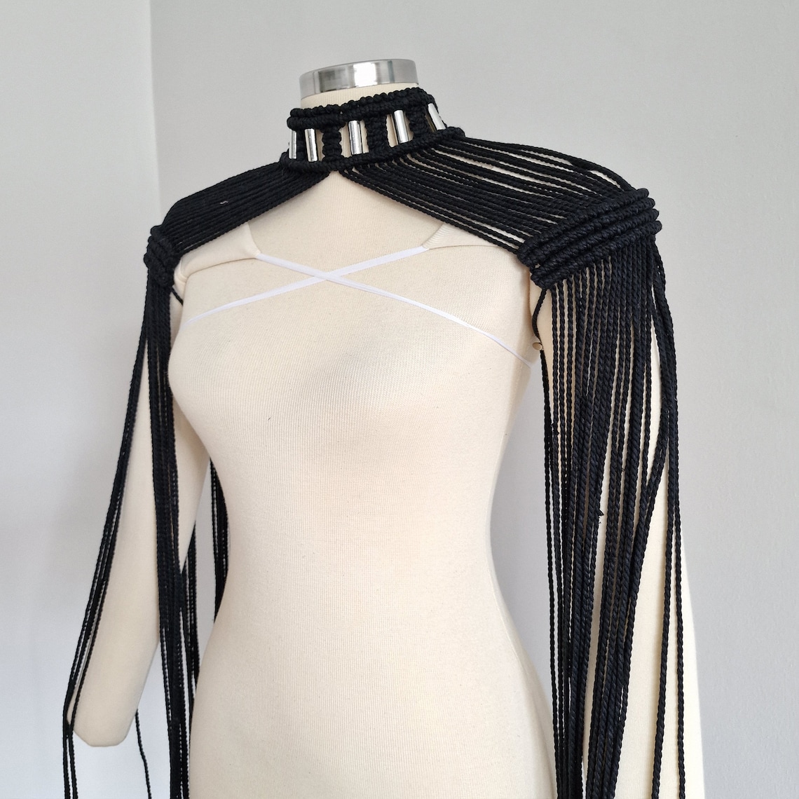 Themis Macrame Shoulder Accessories, Shoulder Piece Tassel Shoulder ...