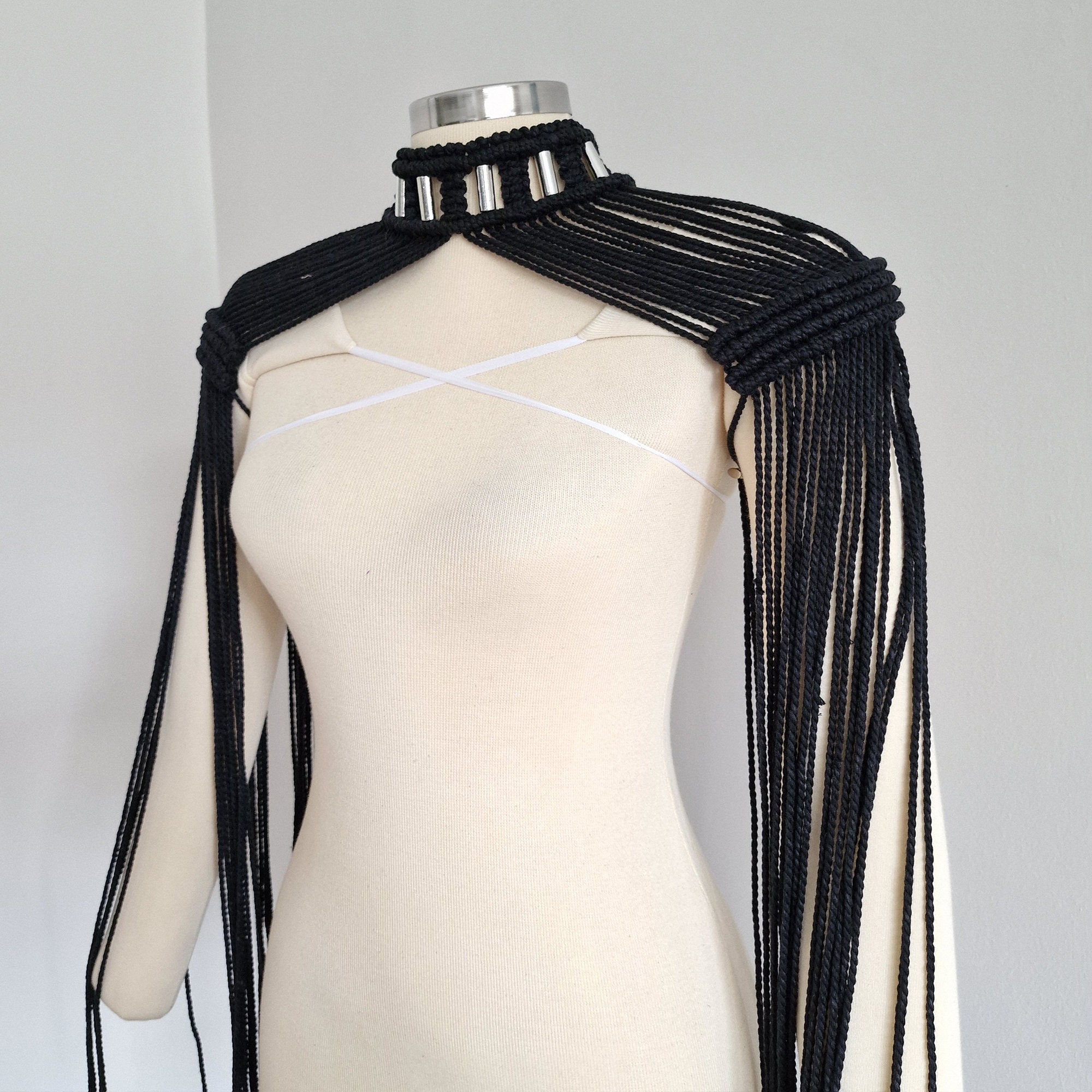 Themis Macrame Shoulder Accessories, Shoulder Piece Tassel Shoulder ...