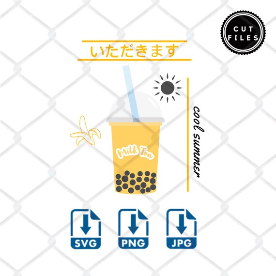 Milk Tea Svg Cool Summer Svg Boba Tea Buble Tea Jpeg Png Etsy