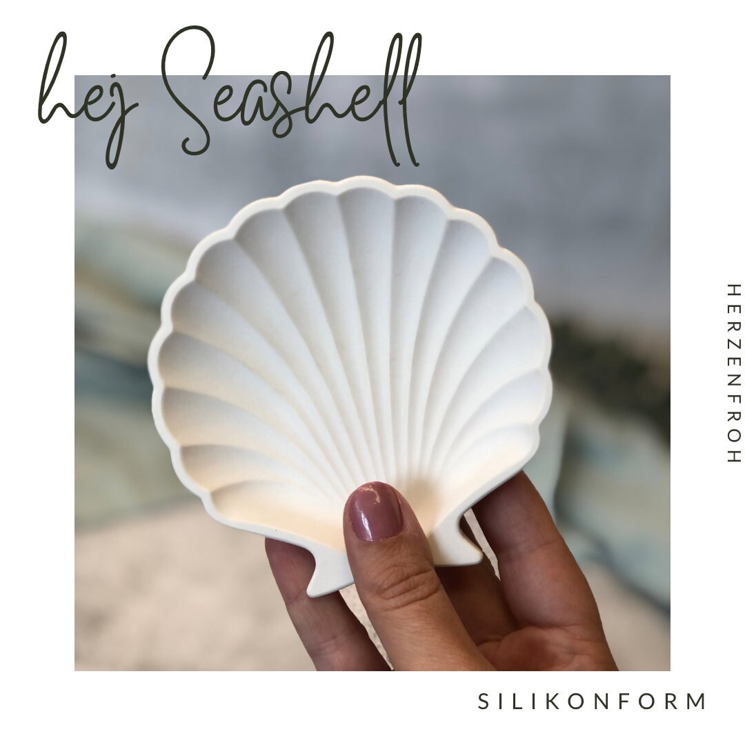 Silicone Mold for Casting Compound Shell, Clam, Jewelry Plate, Soap ...